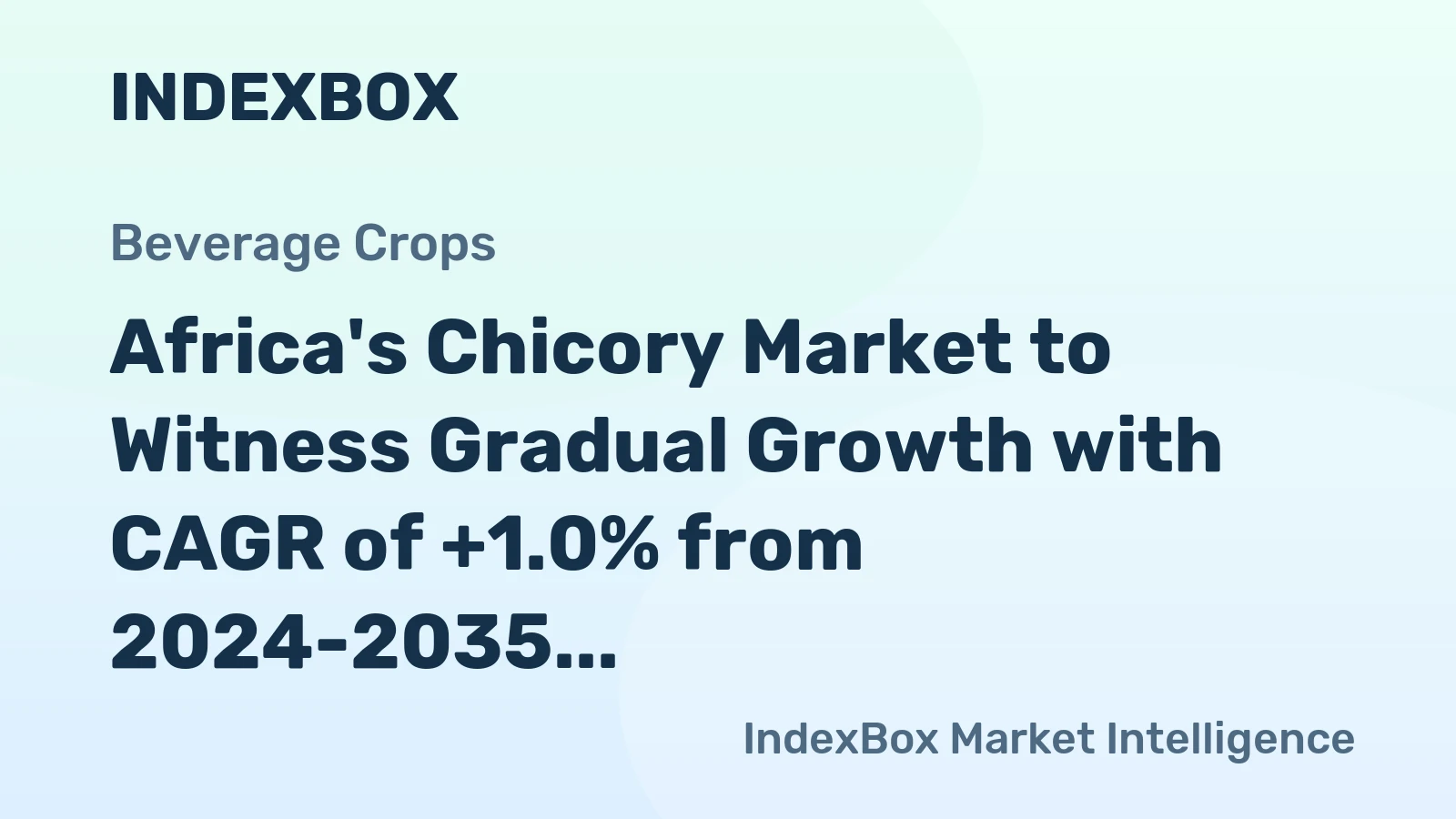 Africa's Chicory Market to Witness Gradual Growth with CAGR of +1.0% from 2024-2035