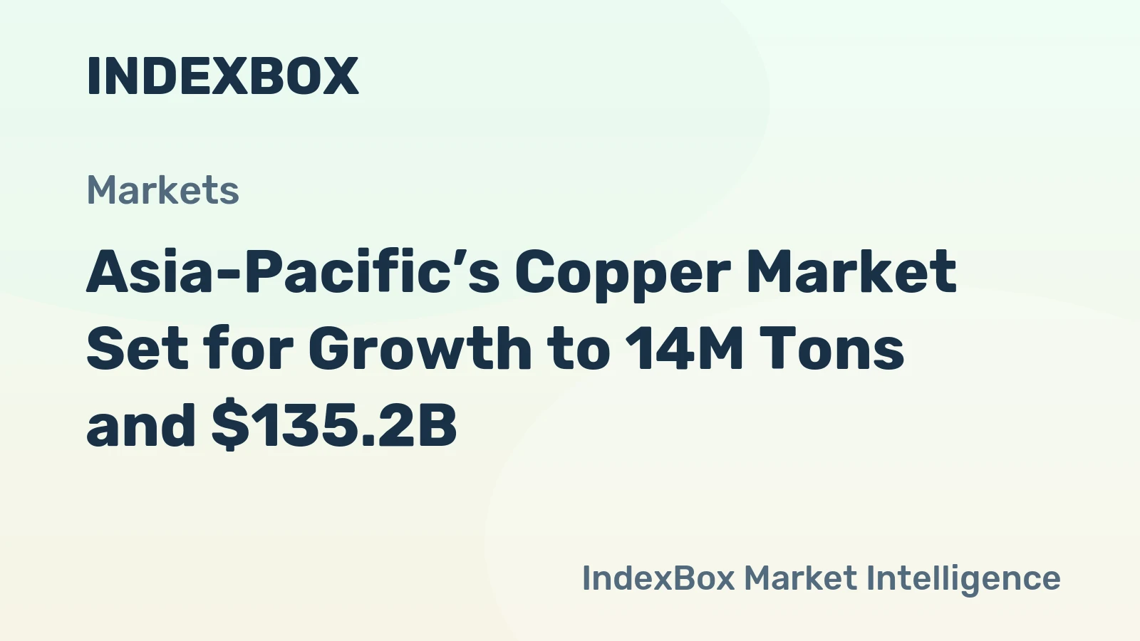 Asia-Pacific’s Copper Market Set for Growth to 14M Tons and $135.2B