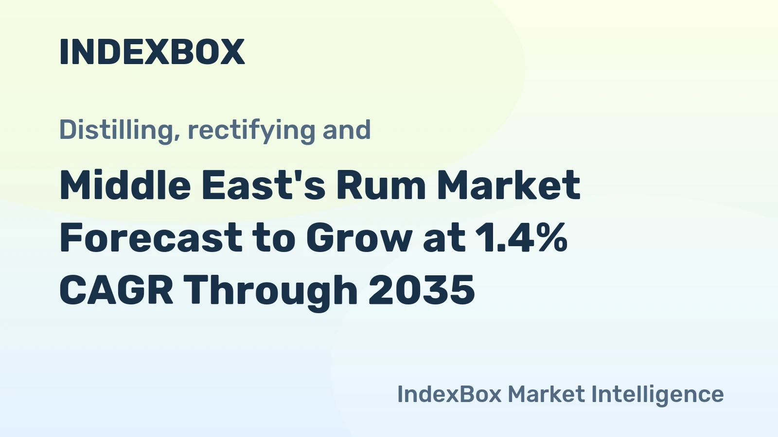 Middle East's Rum Market Forecast to Grow at 1.4% CAGR Through 2035