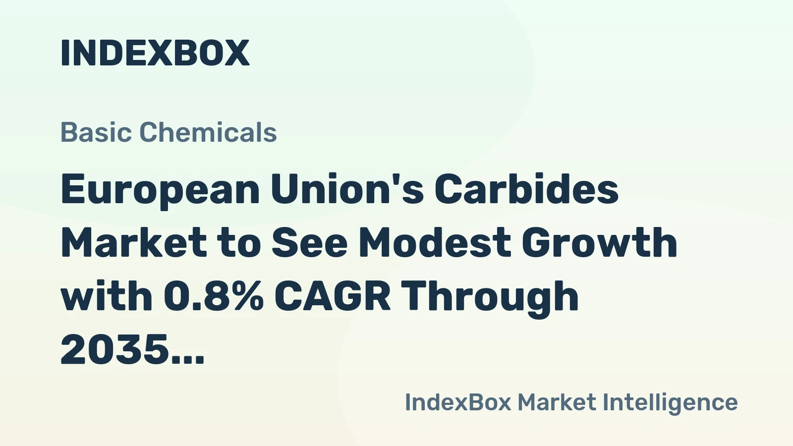 European Union's Carbides Market to See Modest Growth with 0.8% CAGR Through 2035
