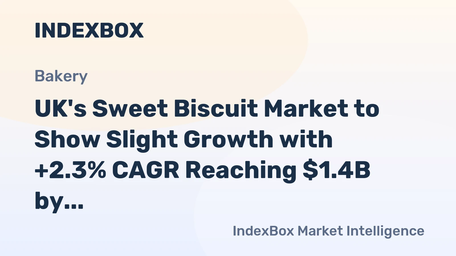 UK's Sweet Biscuit Market to Show Slight Growth with +2.3% CAGR Reaching $1.4B by 2035