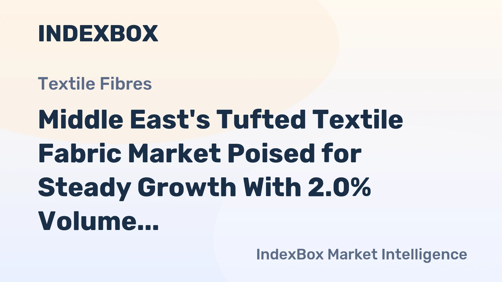 Middle East's Tufted Textile Fabric Market Poised for Steady Growth With 2.0% Volume CAGR Through 2035