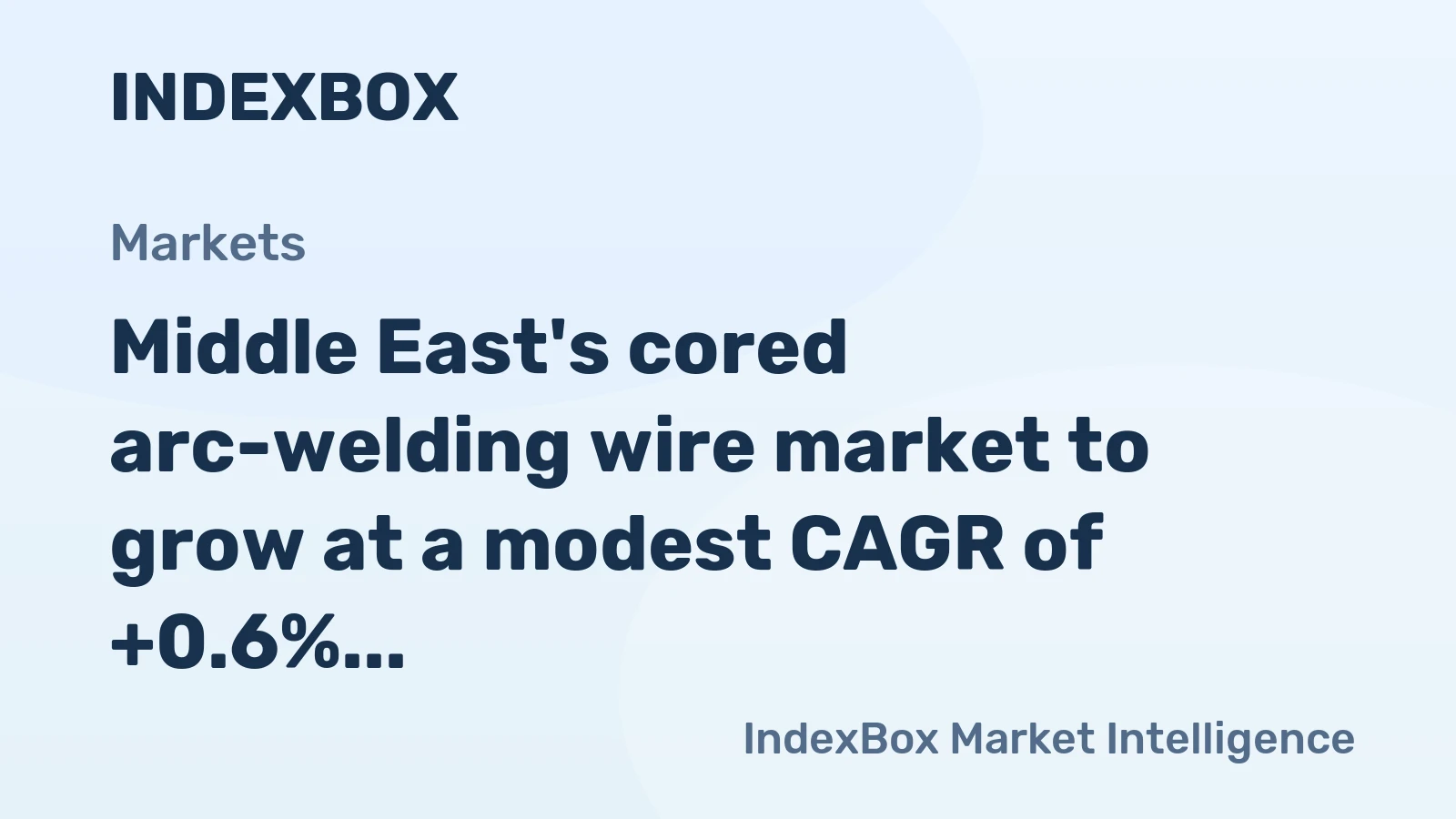 Middle East's cored arc-welding wire market to grow at a modest CAGR of +0.6% through 2035, driven by sustained demand.