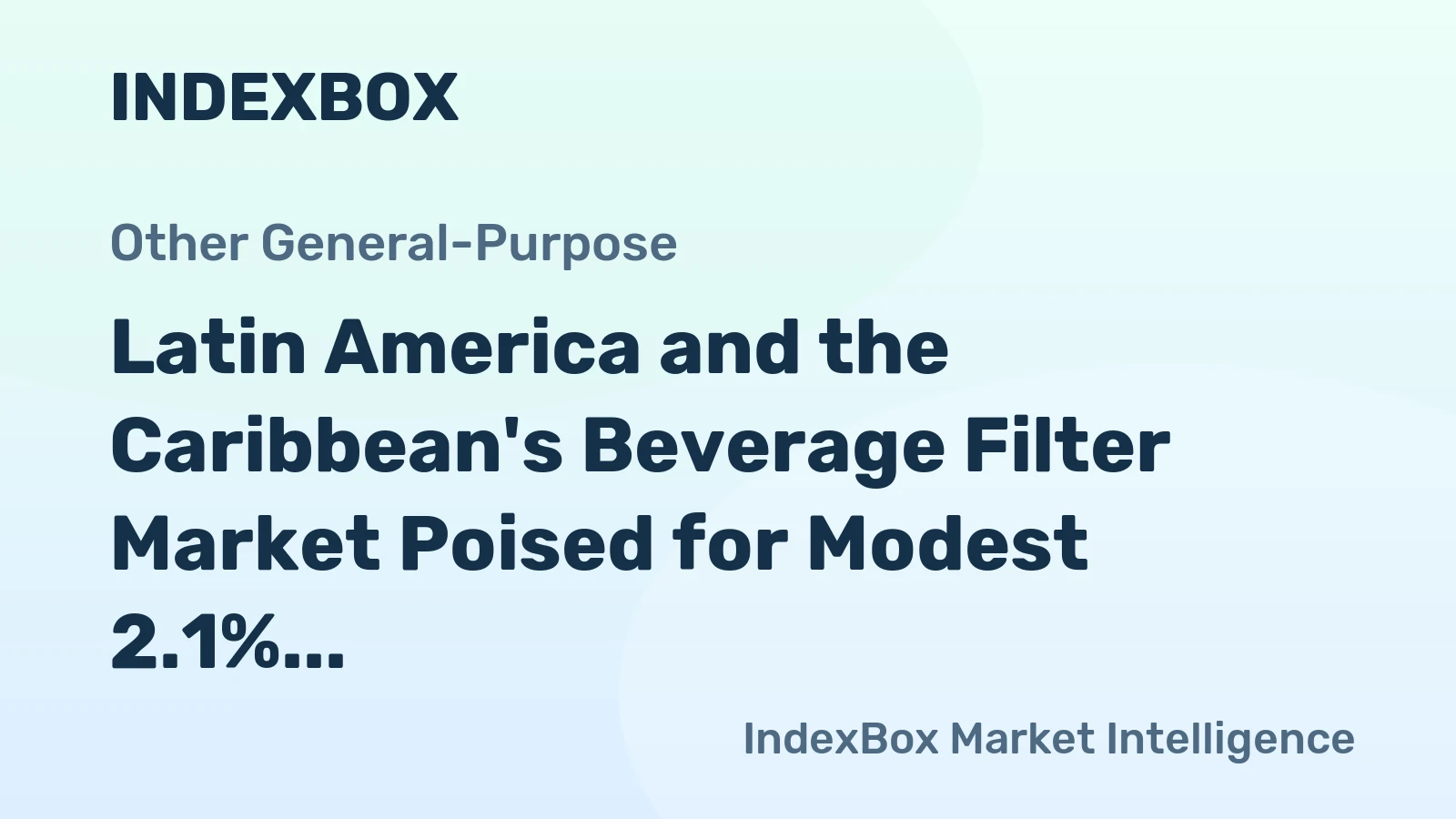 Latin America and the Caribbean's Beverage Filter Market Poised for Modest 2.1% CAGR Growth Through 2035