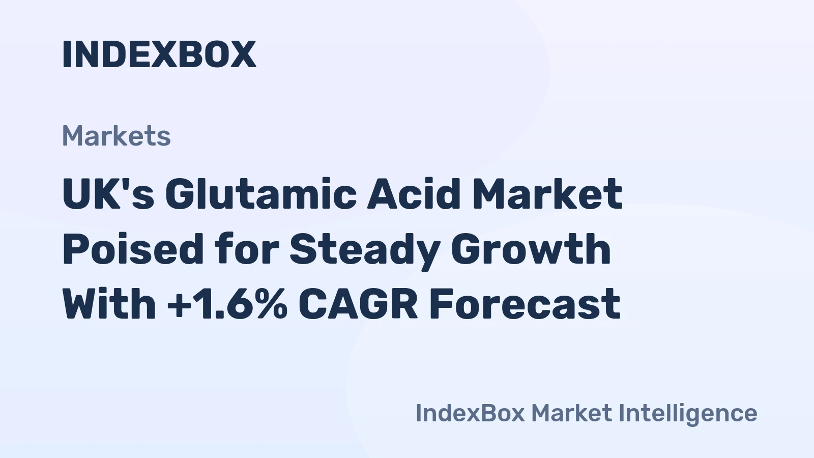 UK's Glutamic Acid Market Poised for Steady Growth With +1.6% CAGR Forecast