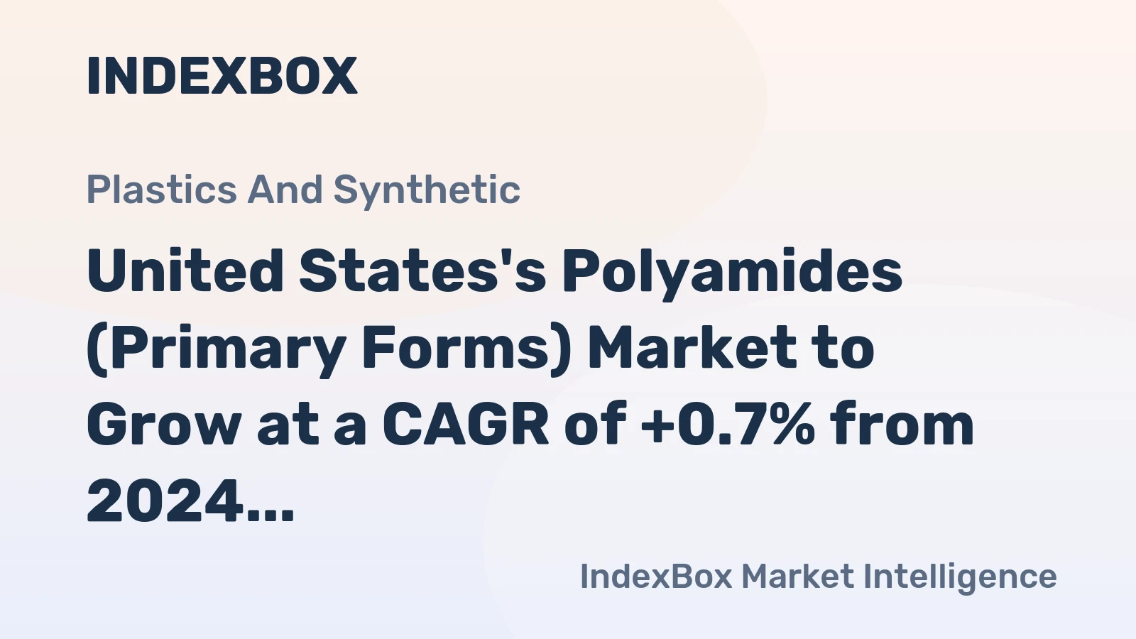 United States's Polyamides (Primary Forms) Market to Grow at a CAGR of +0.7% from 2024 to 2035