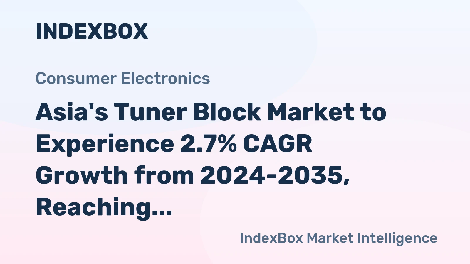 Asia's Tuner Block Market to Experience 2.7% CAGR Growth from 2024-2035, Reaching 196M Units