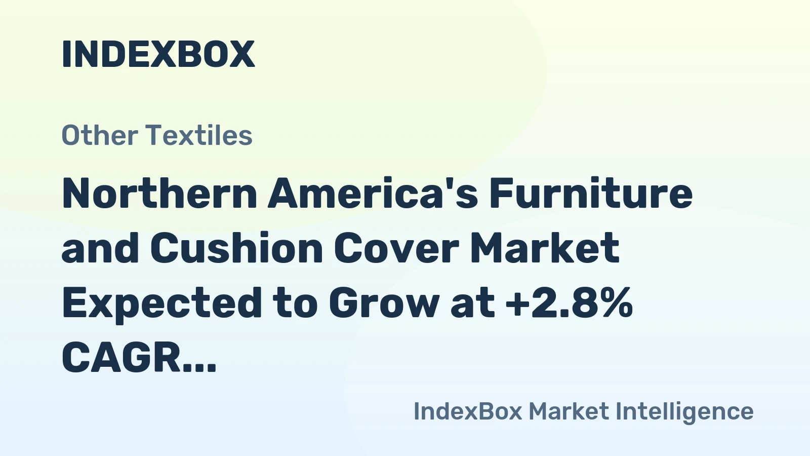 Northern America's Furniture and Cushion Cover Market Expected to Grow at +2.8% CAGR from 2024 to 2035