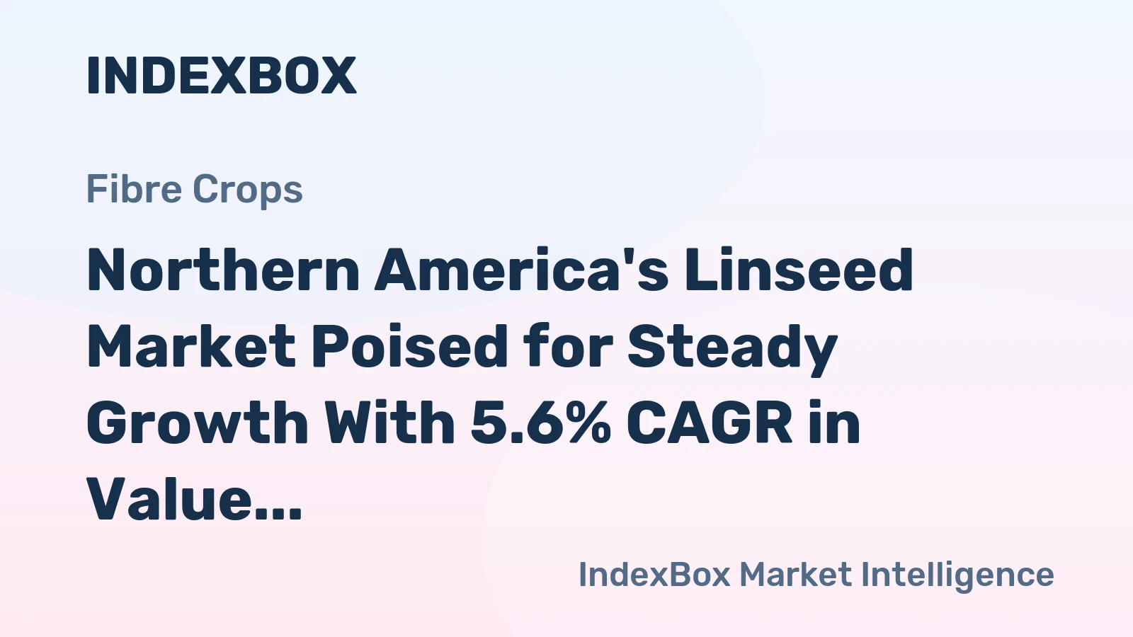 Northern America's Linseed Market Poised for Steady Growth With 5.6% CAGR in Value