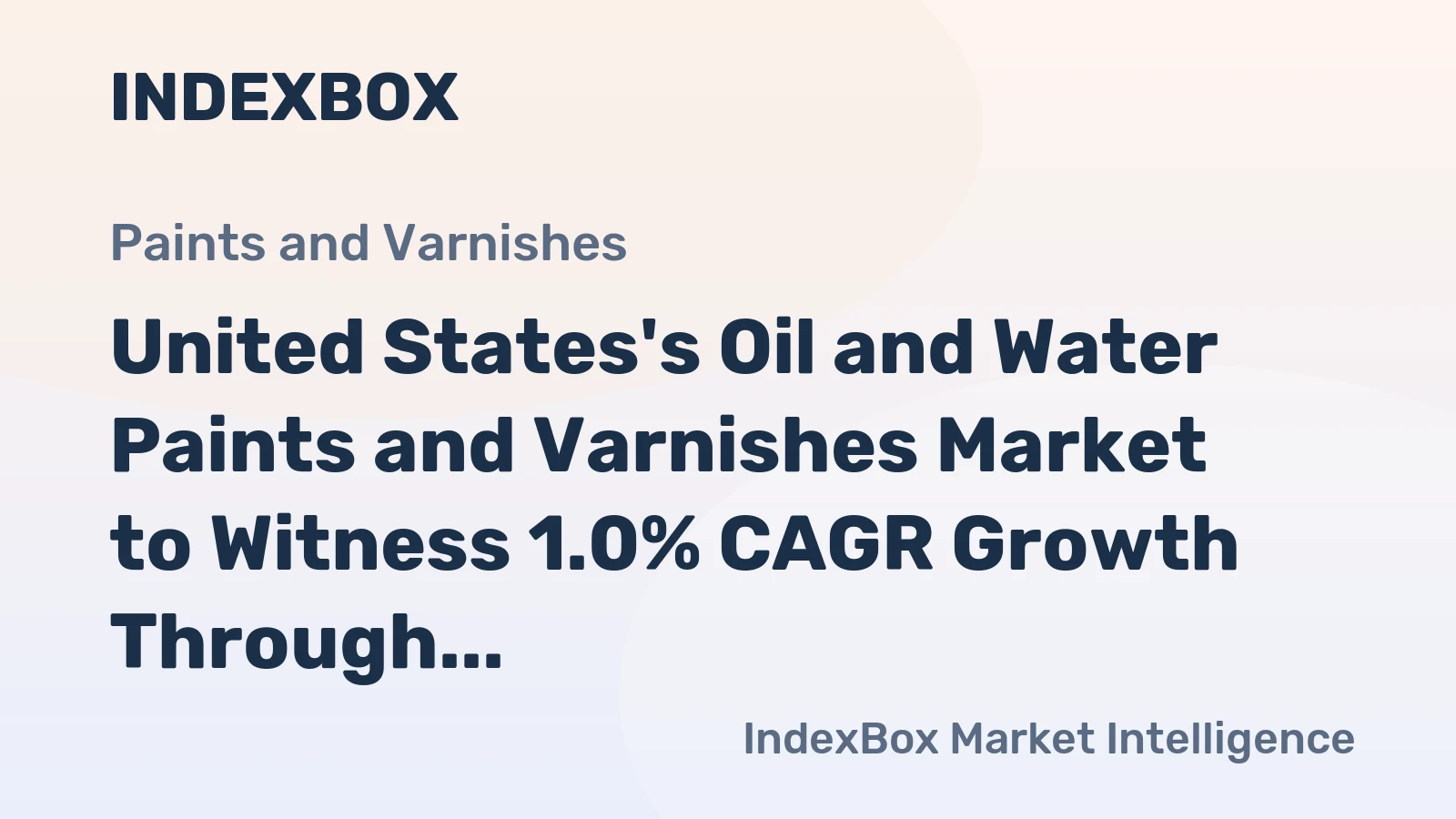 United States's Oil and Water Paints and Varnishes Market to Witness 1.0% CAGR Growth Through 2035