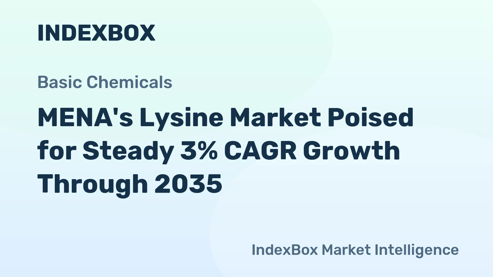 MENA's Lysine Market Poised for Steady 3% CAGR Growth Through 2035