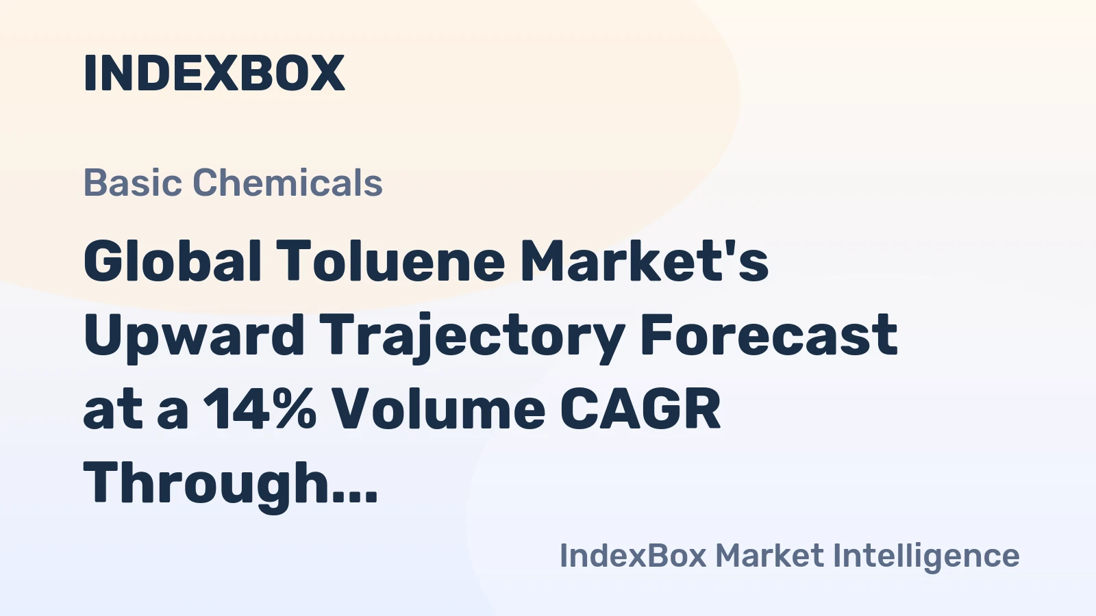 Global Toluene Market's Upward Trajectory Forecast at a 14% Volume CAGR Through 2035
