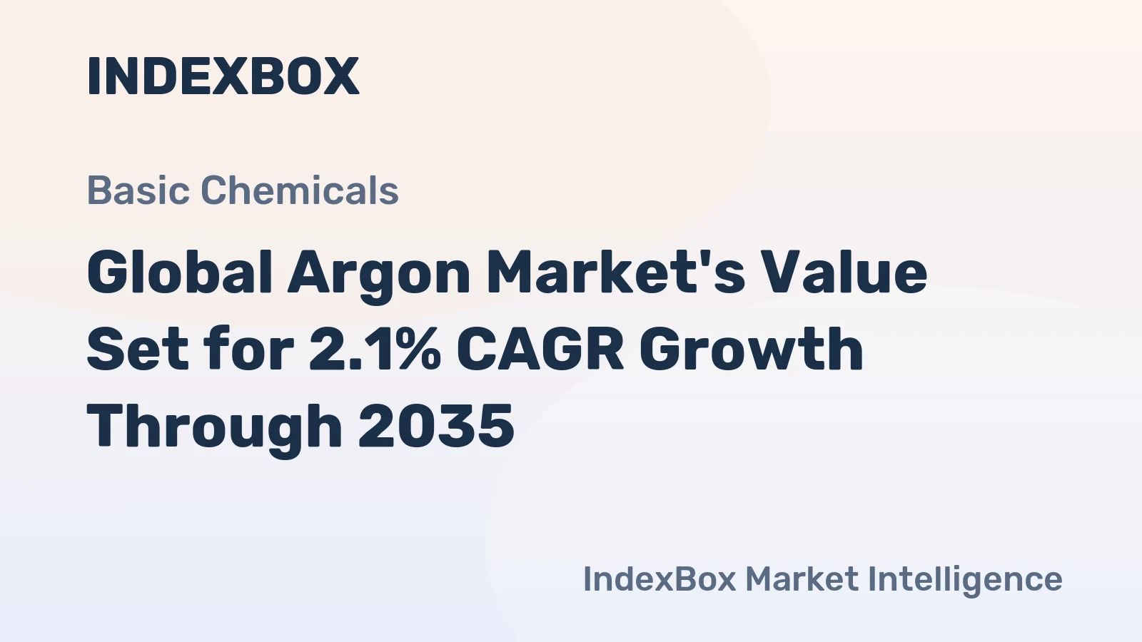 Global Argon Market's Value Set for 2.1% CAGR Growth Through 2035