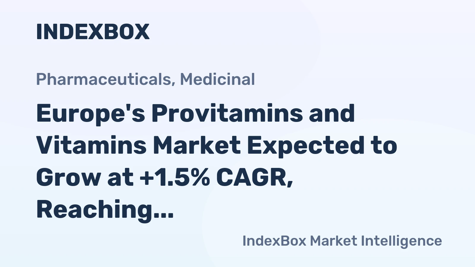 Europe's Provitamins and Vitamins Market Expected to Grow at +1.5% CAGR, Reaching 309K Tons by 2035