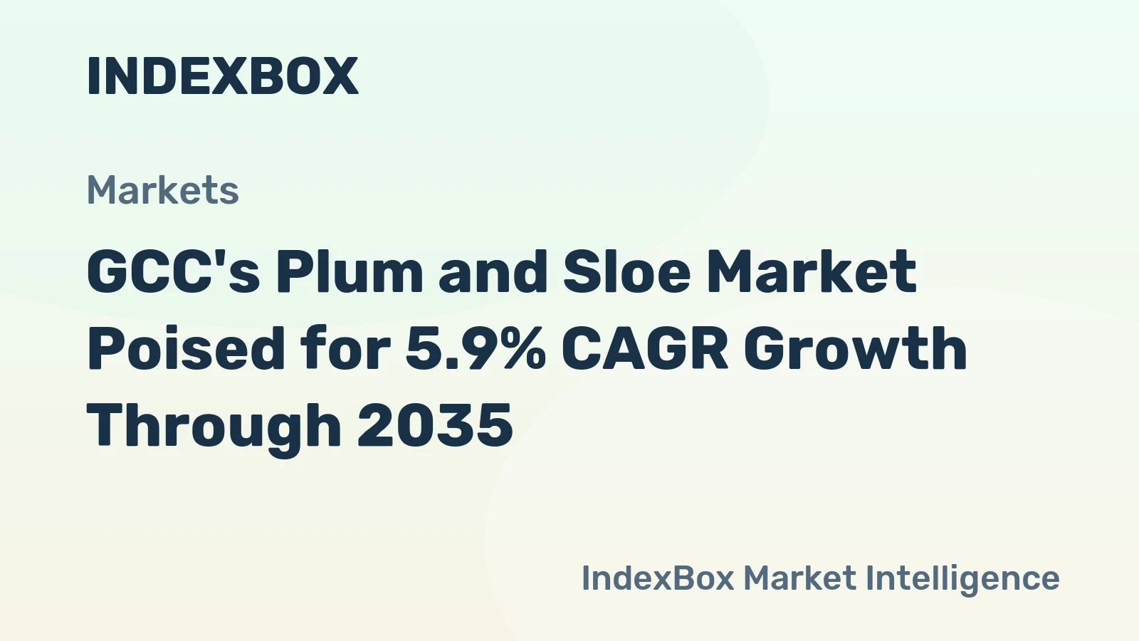 GCC's Plum and Sloe Market Poised for 5.9% CAGR Growth Through 2035