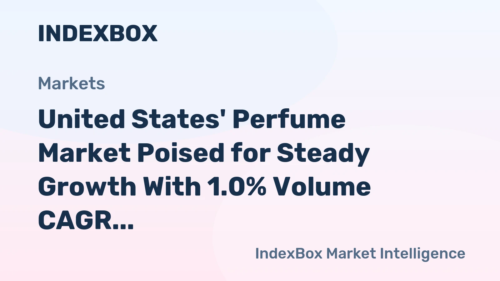 United States' Perfume Market Poised for Steady Growth With 1.0% Volume CAGR Through 2035