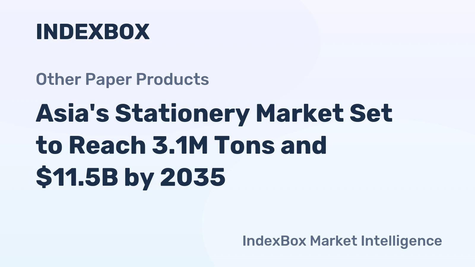 Asia's Stationery Market Set to Reach 3.1M Tons and $11.5B by 2035