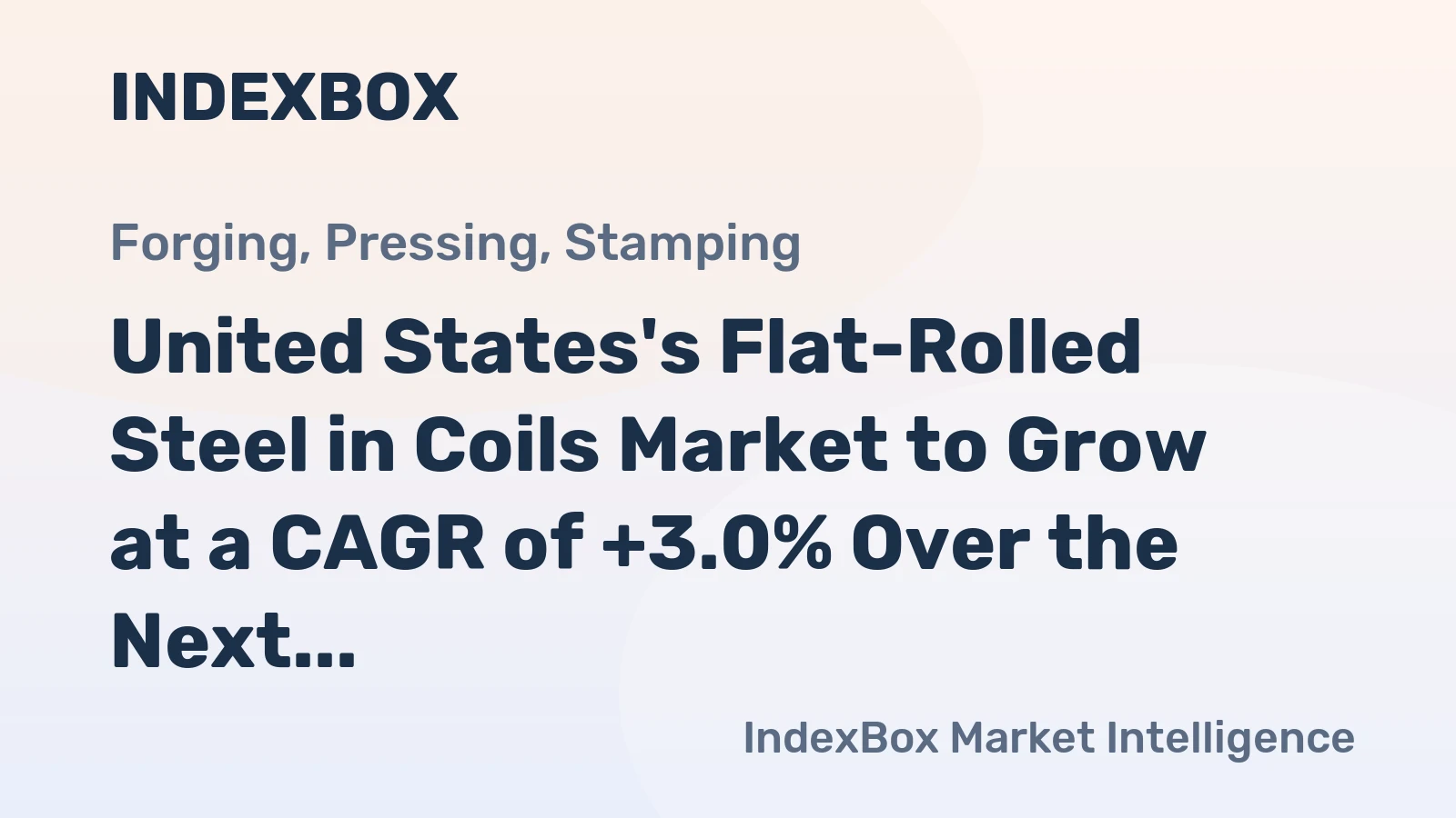 United States's Flat-Rolled Steel in Coils Market to Grow at a CAGR of +3.0% Over the Next Decade