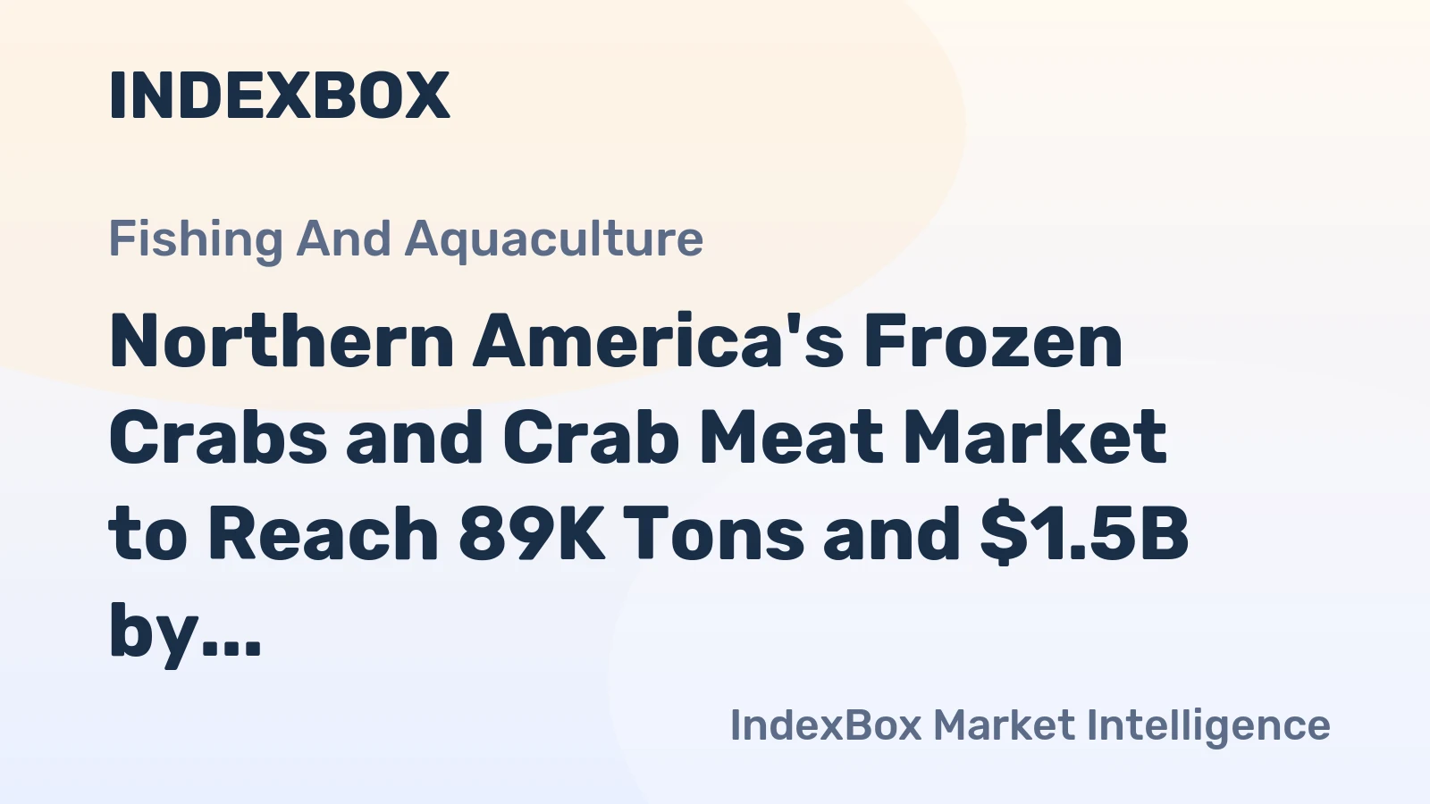 Northern America's Frozen Crabs and Crab Meat Market to Reach 89K Tons and $1.5B by 2035