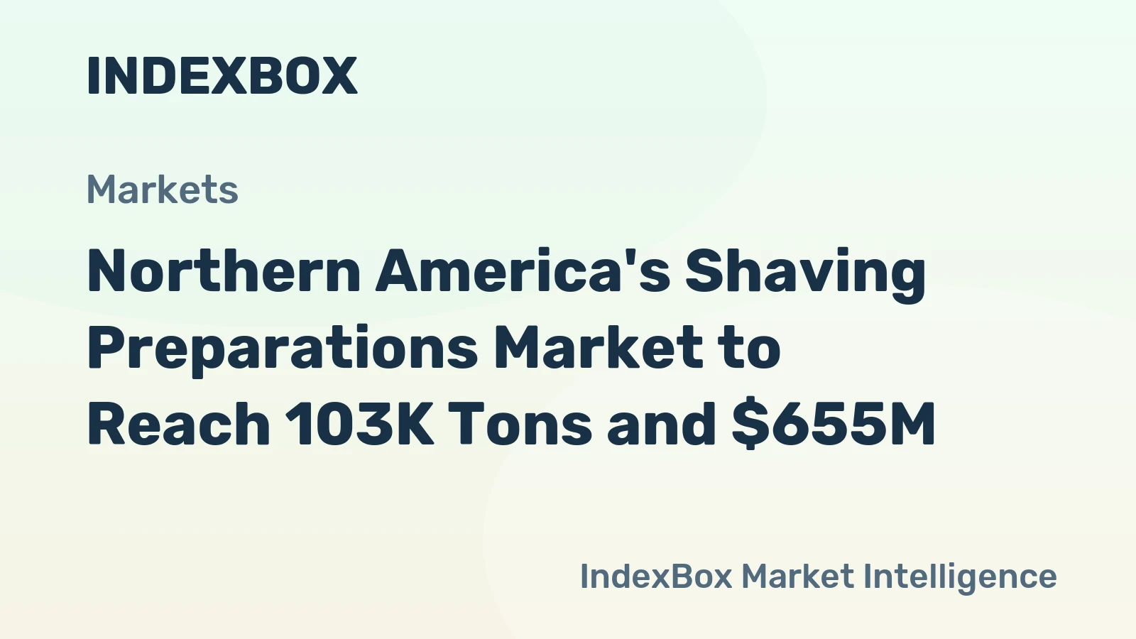 Northern America's Shaving Preparations Market to Reach 103K Tons and $655M