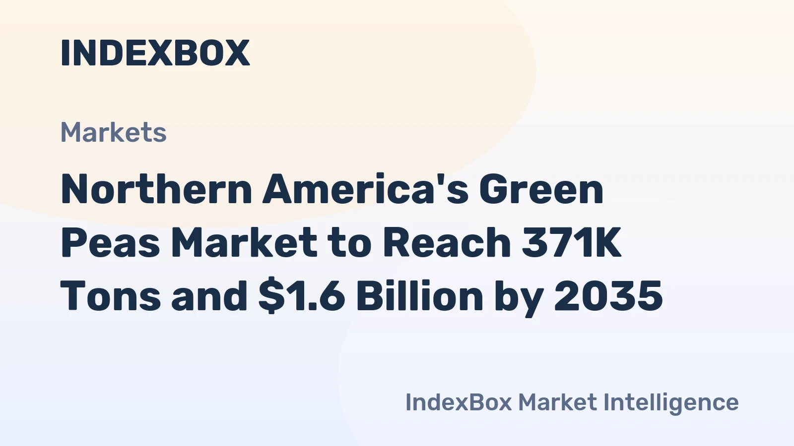 Northern America's Green Peas Market to Reach 371K Tons and $1.6 Billion by 2035
