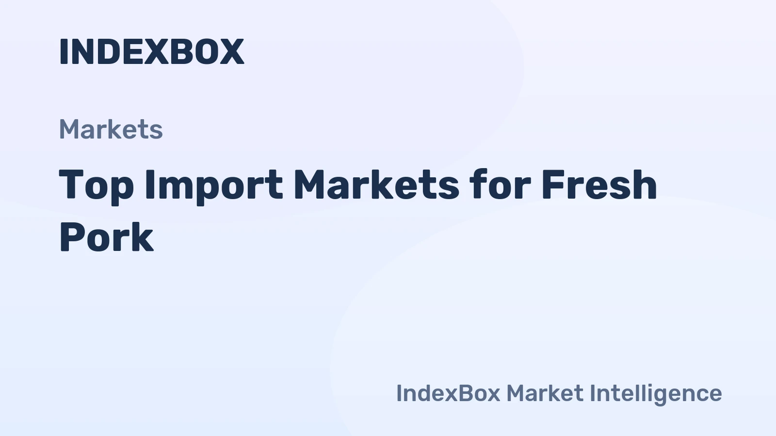 Top Import Markets for Fresh Pork