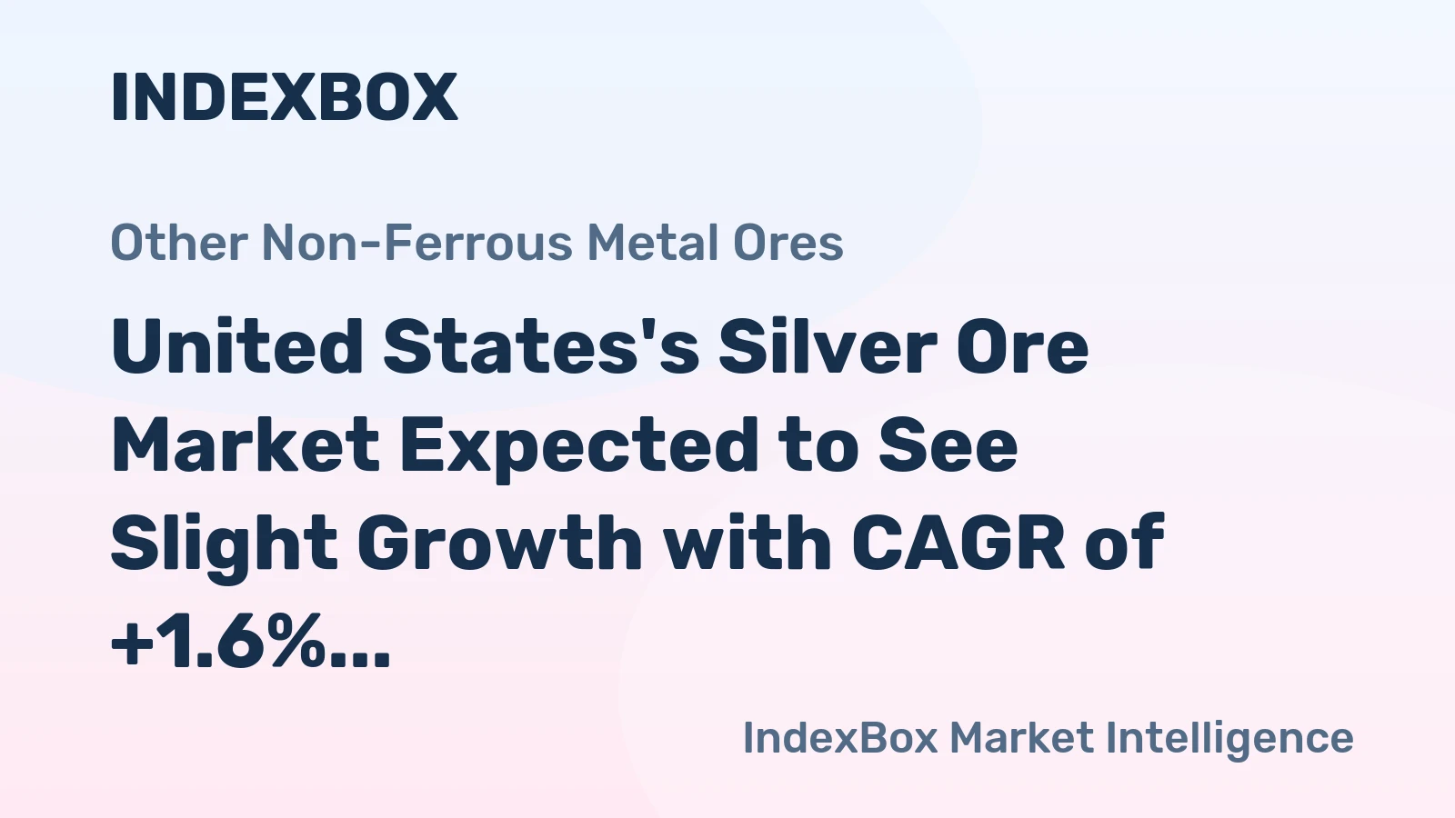 United States's Silver Ore Market Expected to See Slight Growth with CAGR of +1.6% Over Next Decade