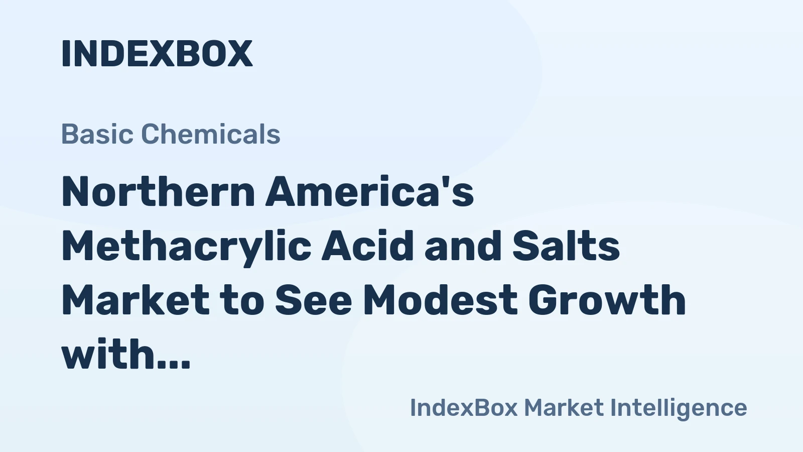 Northern America's Methacrylic Acid and Salts Market to See Modest Growth with +0.1% CAGR