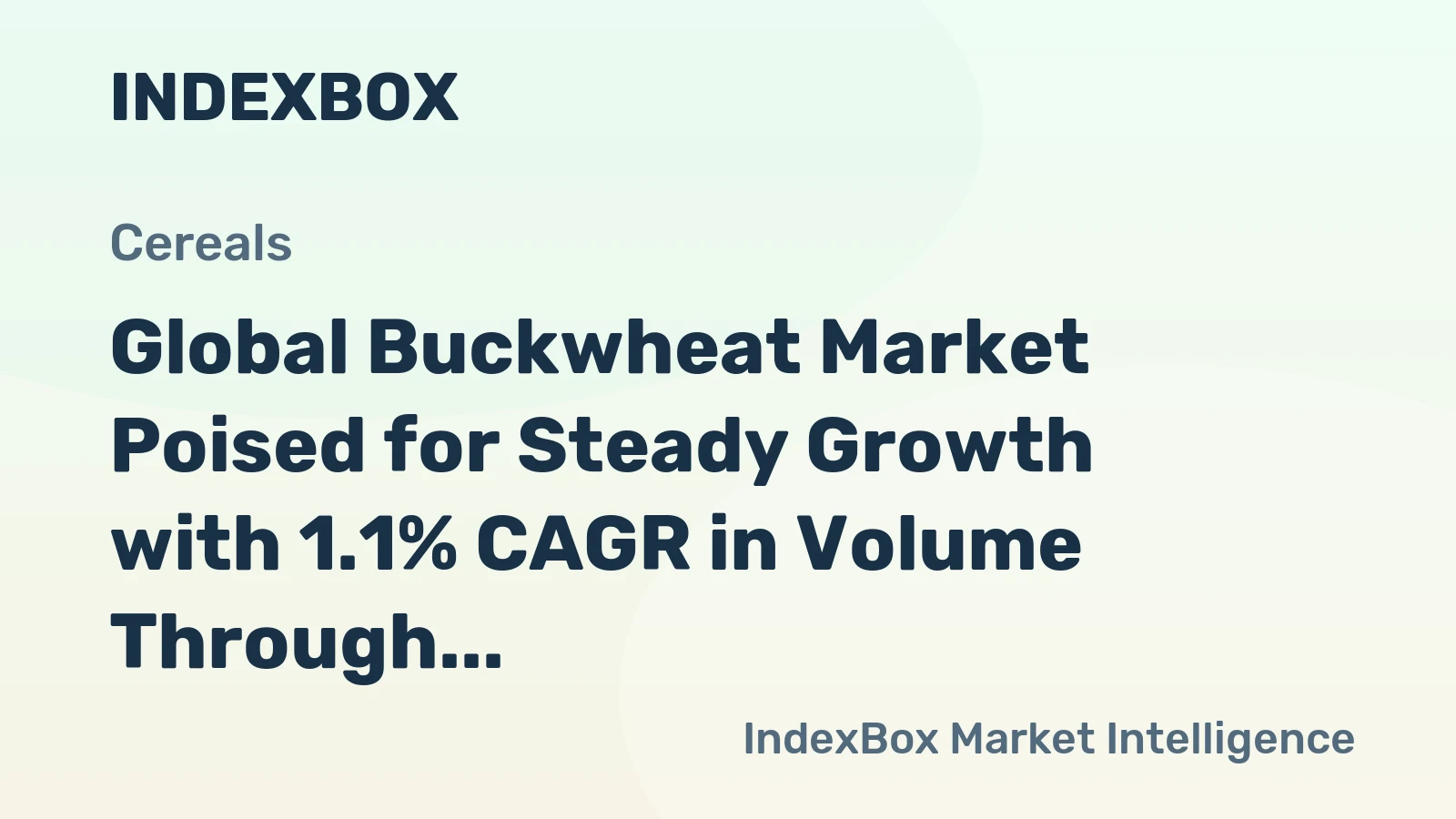 Global Buckwheat Market Poised for Steady Growth with 1.1% CAGR in Volume Through 2035