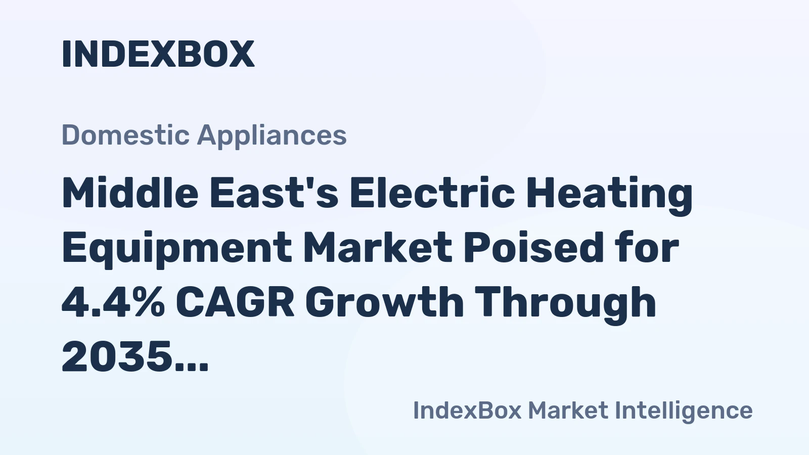 Middle East's Electric Heating Equipment Market Poised for 4.4% CAGR Growth Through 2035