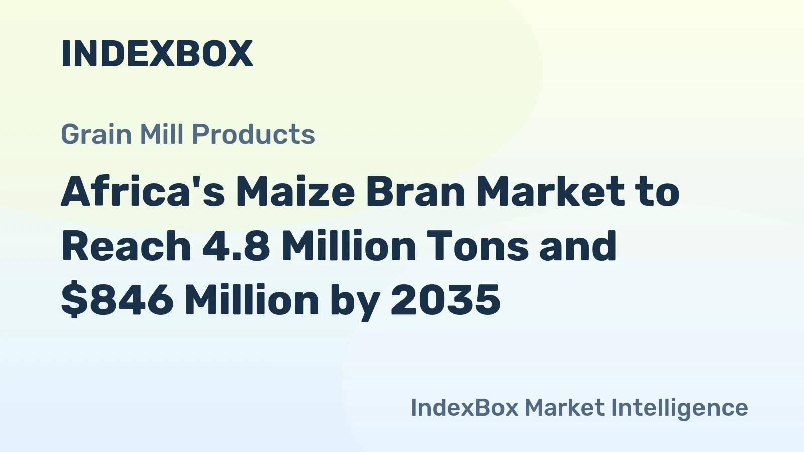 Africa's Maize Bran Market to Reach 4.8 Million Tons and $846 Million by 2035