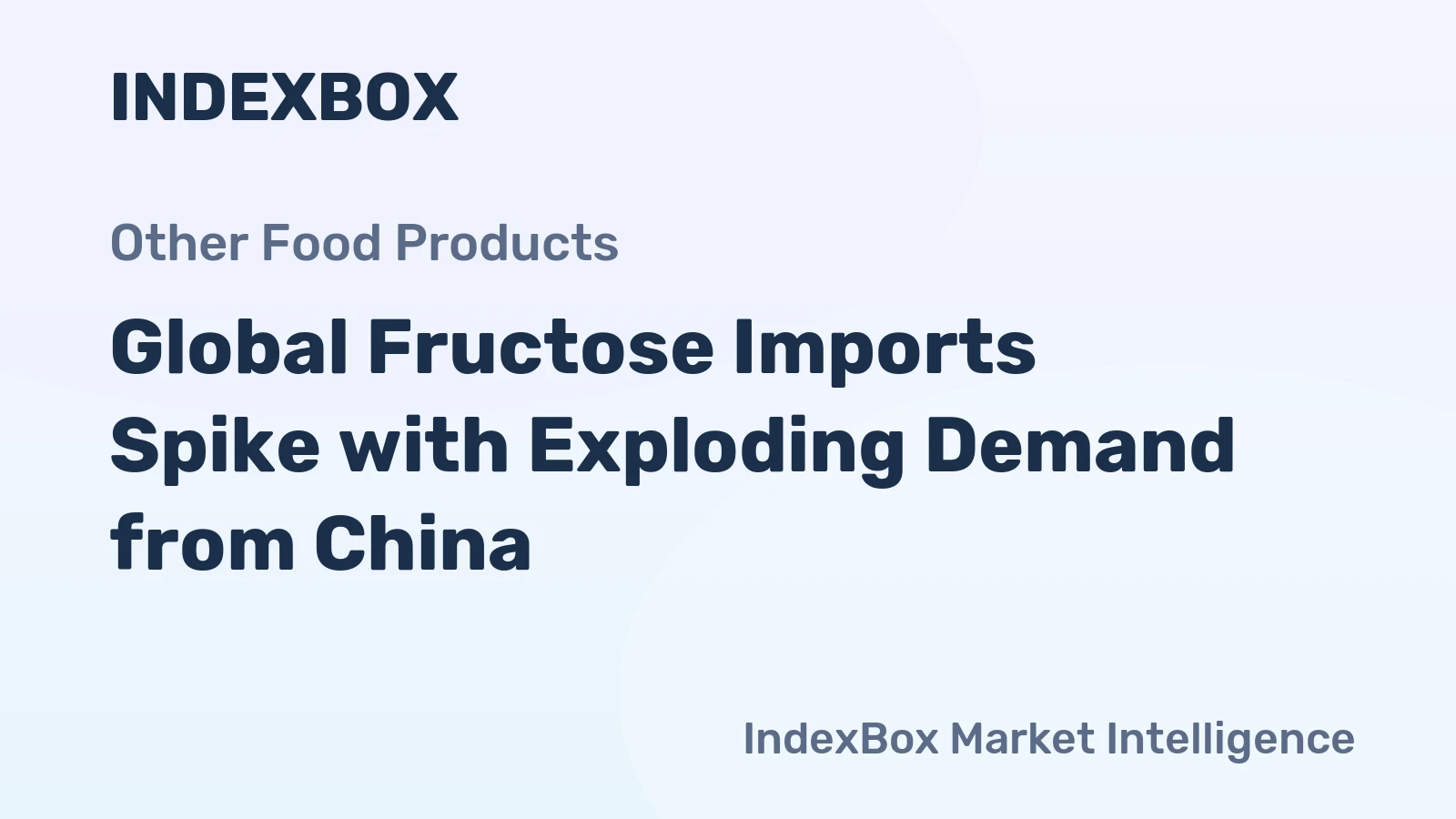 Global Fructose Imports Spike with Exploding Demand from China