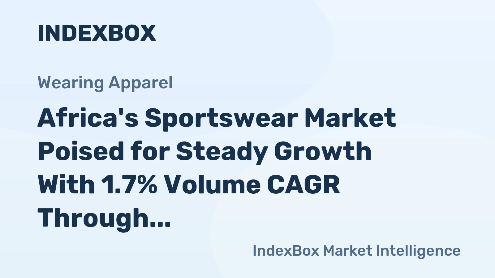 Africa's Sportswear Market Poised for Steady Growth With 1.7% Volume CAGR Through 2035