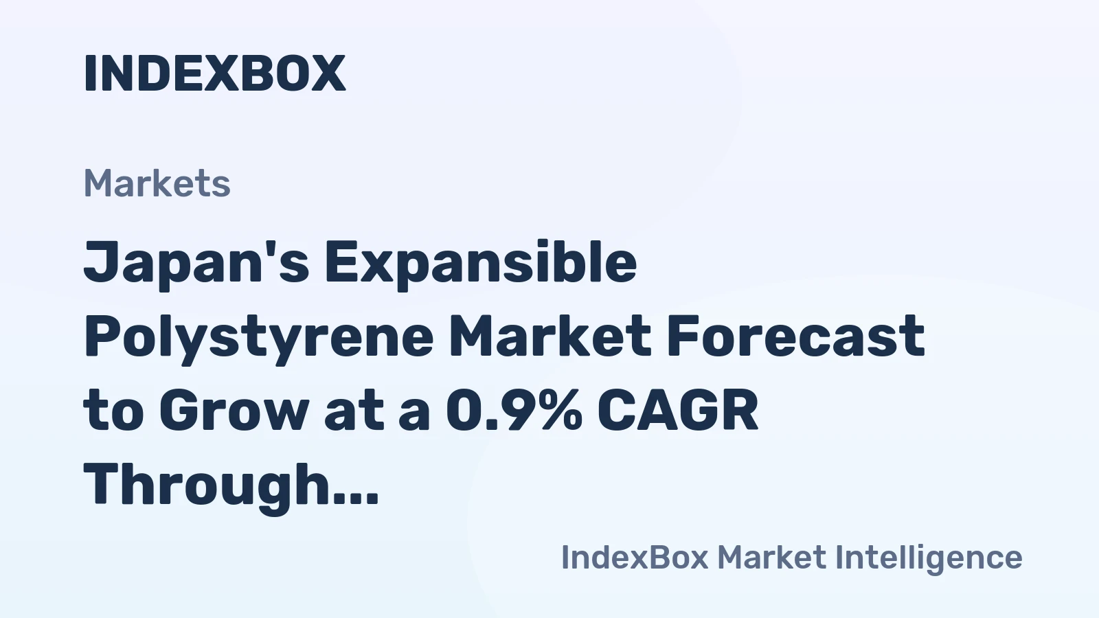 Japan's Expansible Polystyrene Market Forecast to Grow at a 0.9% CAGR Through 2035