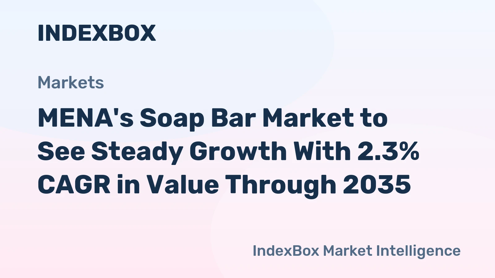MENA's Soap Bar Market to See Steady Growth With 2.3% CAGR in Value Through 2035