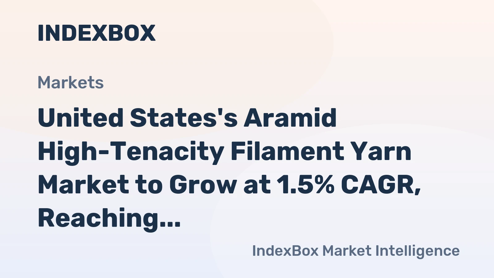 United States's Aramid High-Tenacity Filament Yarn Market to Grow at 1.5% CAGR, Reaching $803M by 2035