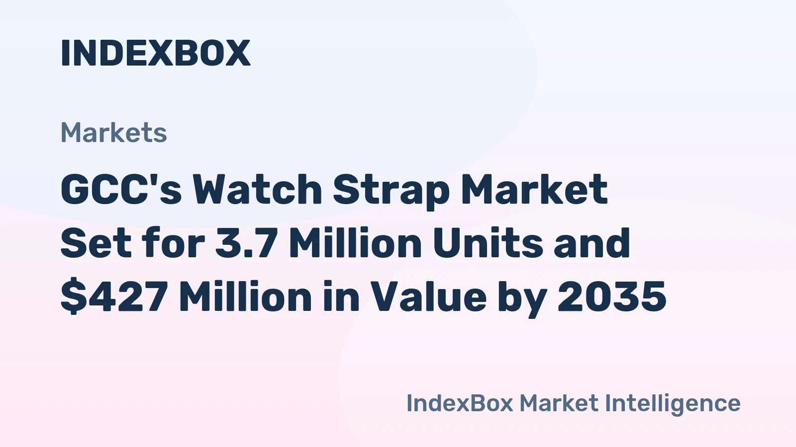 GCC's Watch Strap Market Set for 3.7 Million Units and $427 Million in Value by 2035