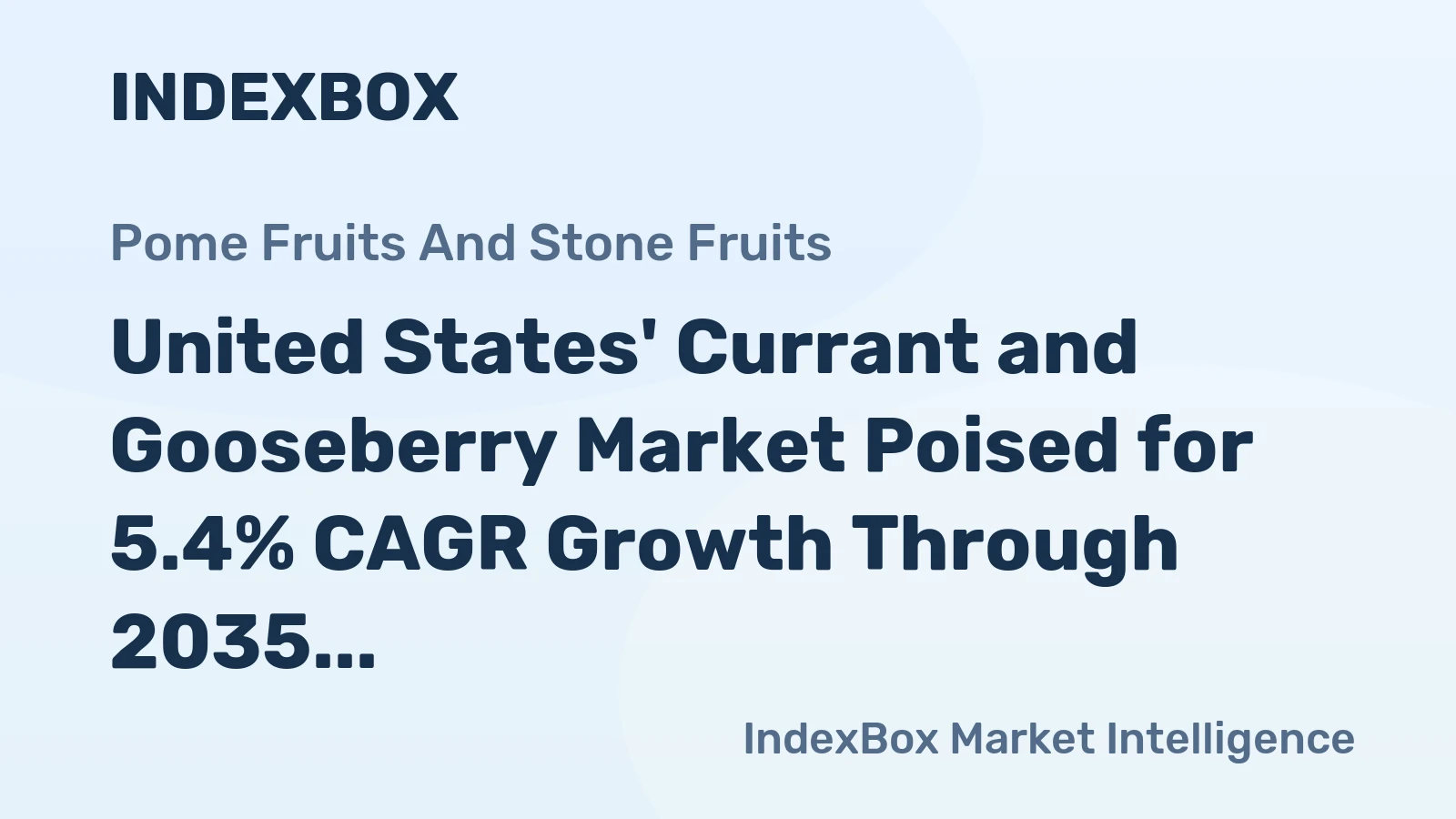 United States' Currant and Gooseberry Market Poised for 5.4% CAGR Growth Through 2035
