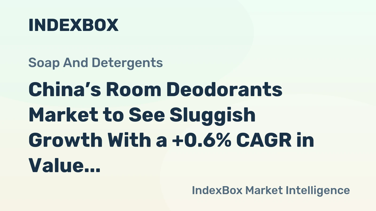 China’s Room Deodorants Market to See Sluggish Growth With a +0.6% CAGR in Value