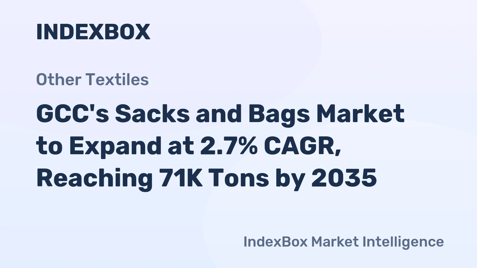 GCC's Sacks and Bags Market to Expand at 2.7% CAGR, Reaching 71K Tons by 2035