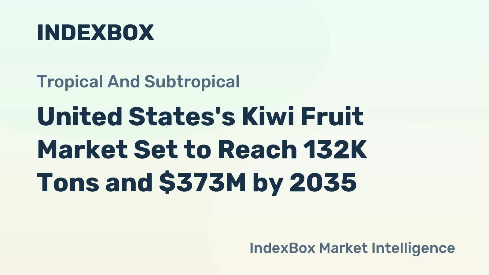 United States's Kiwi Fruit Market Set to Reach 132K Tons and $373M by 2035
