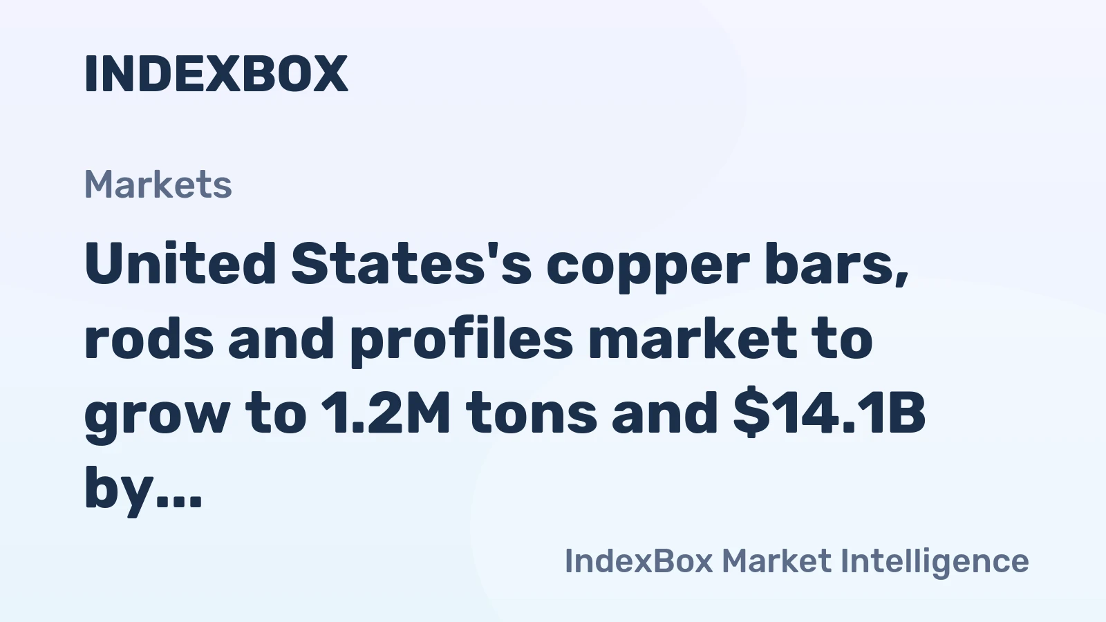 United States's copper bars, rods and profiles market to grow to 1.2M tons and $14.1B by 2035, driven by increasing demand.