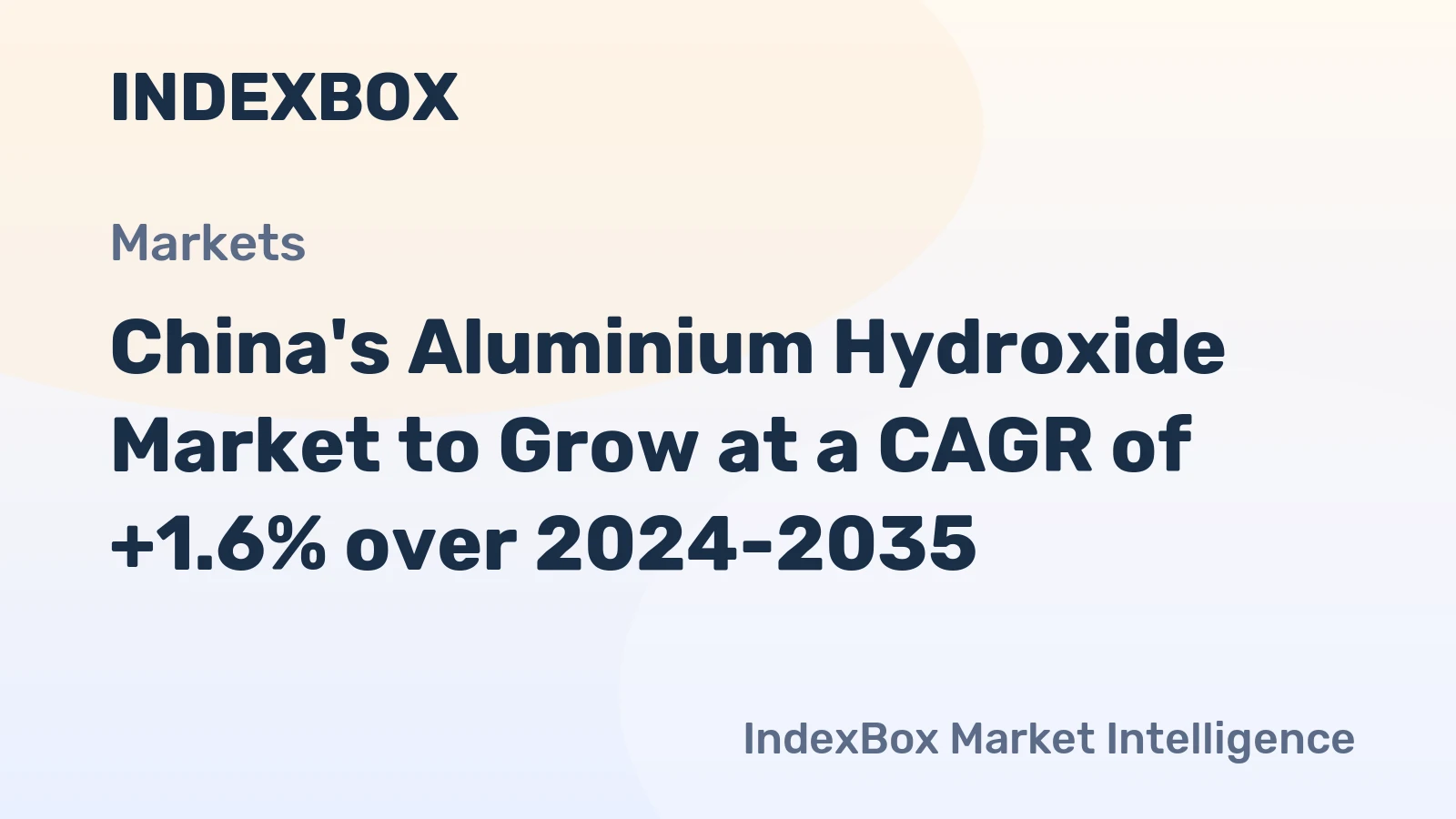 China's Aluminium Hydroxide Market to Grow at a CAGR of +1.6% over 2024-2035