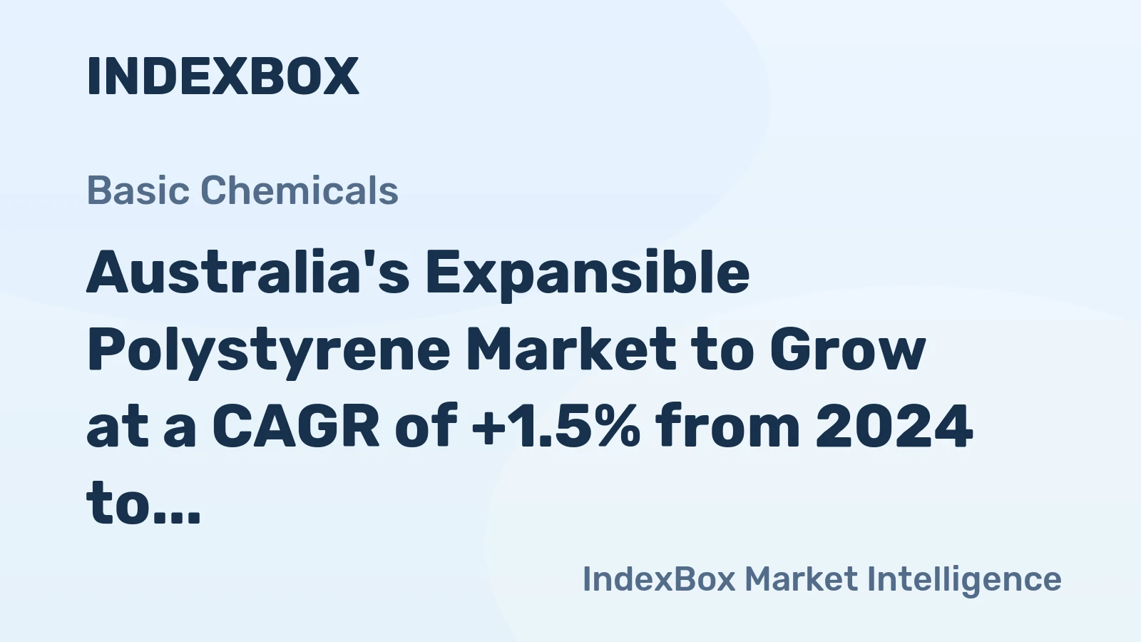 Australia's Expansible Polystyrene Market to Grow at a CAGR of +1.5% from 2024 to 2035, Reaching 53K Tons