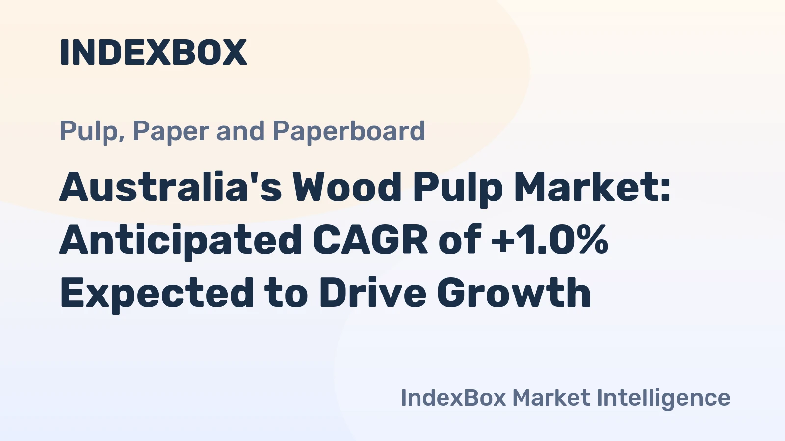 Australia's Wood Pulp Market: Anticipated CAGR of +1.0% Expected to Drive Growth