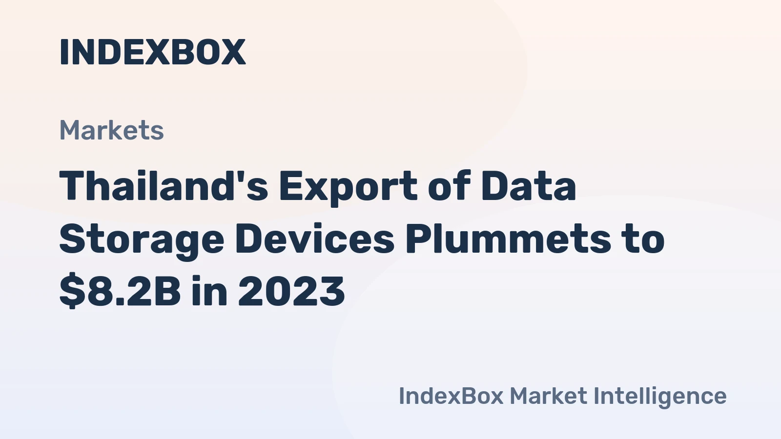 Thailand's Export of Data Storage Devices Plummets to $8.2B in 2023