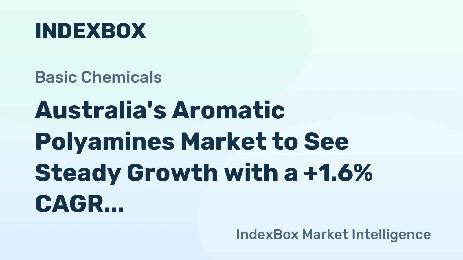 Australia's Aromatic Polyamines Market to See Steady Growth with a +1.6% CAGR