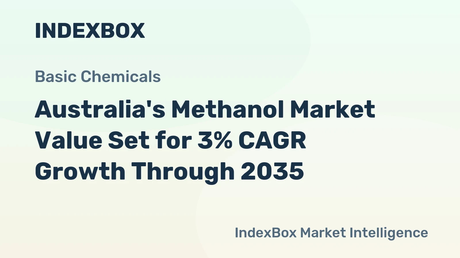 Australia's Methanol Market Value Set for 3% CAGR Growth Through 2035