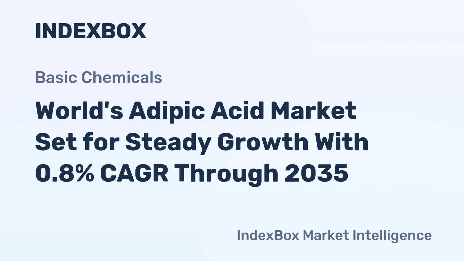 World's Adipic Acid Market Set for Steady Growth With 0.8% CAGR Through 2035