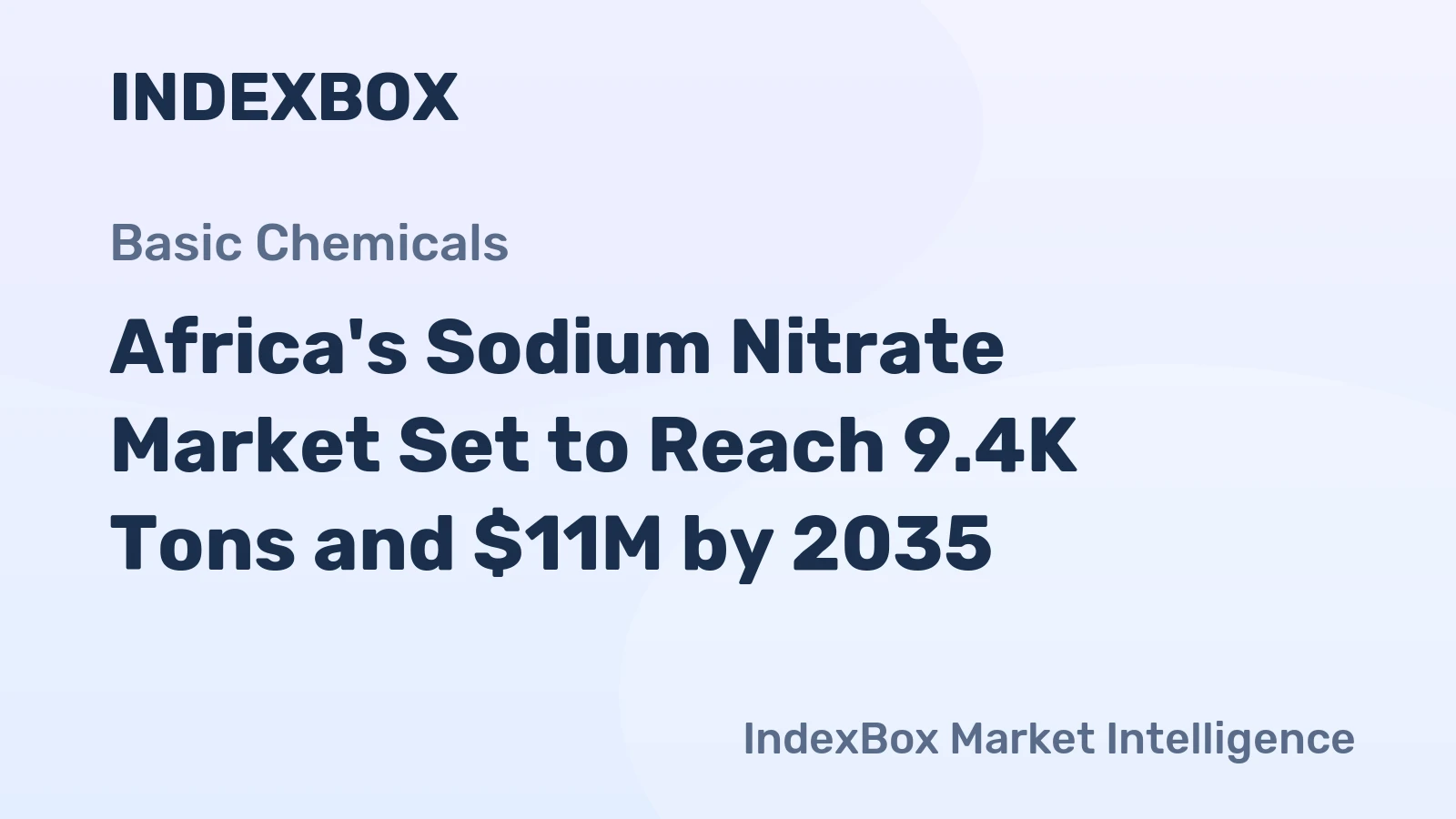 Africa's Sodium Nitrate Market Set to Reach 9.4K Tons and $11M by 2035